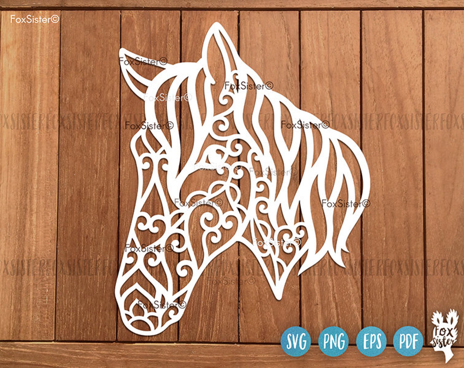 Mandala Horse Svg Cut File Horse Head Svg Horse Svg Farm | Etsy