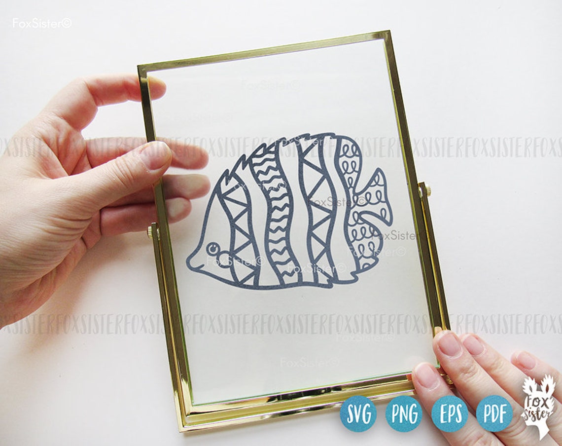 4 Happy Fish Svg Cutting Files for Cricut and Silhouette Set2 - Etsy