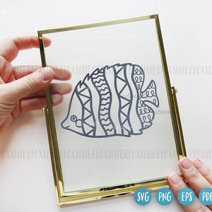 4 Happy Fish Svg Cutting Files for Cricut and Silhouette Set2, Fish ...