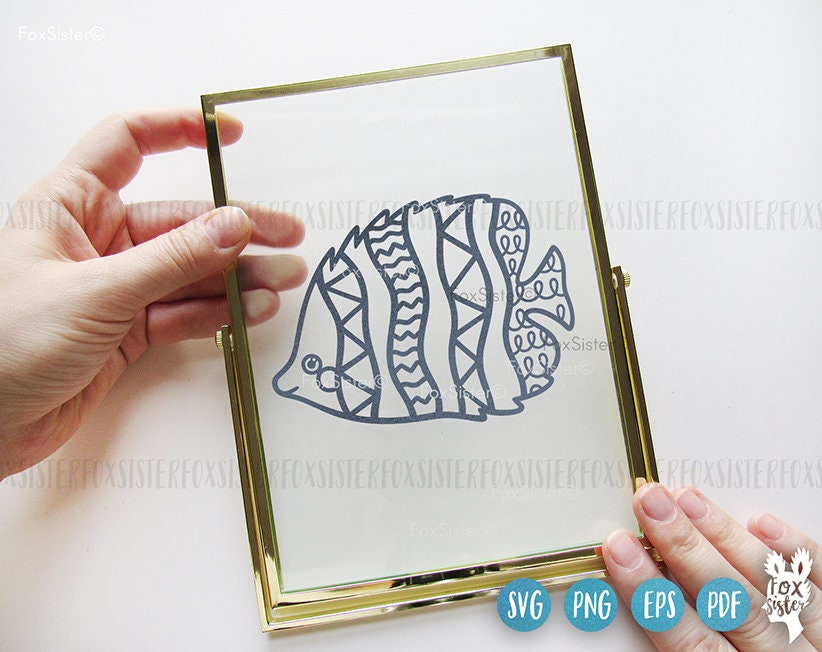 4 Happy Fish Svg Cutting Files for Cricut and Silhouette Set2, Fish ...