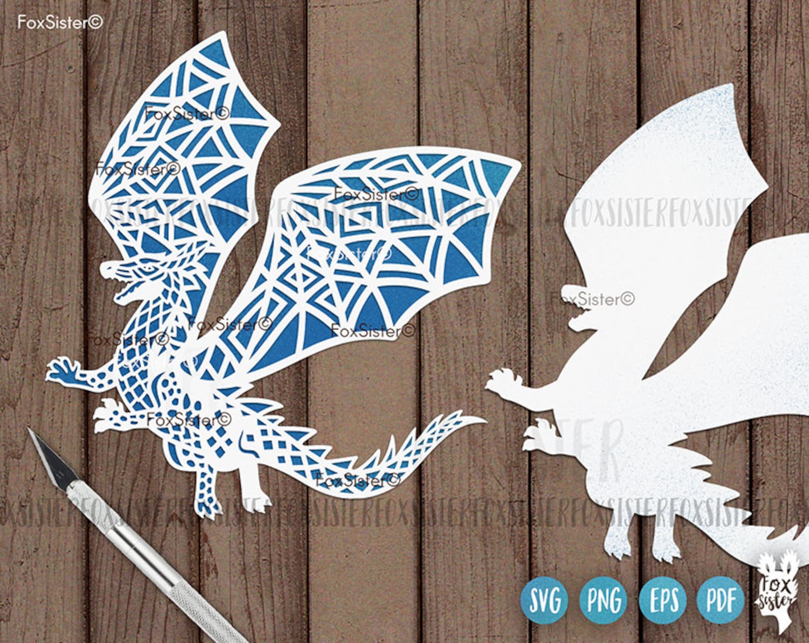 Dragon Svg Design for Cricut and Silhouette Svg Dragon - Etsy