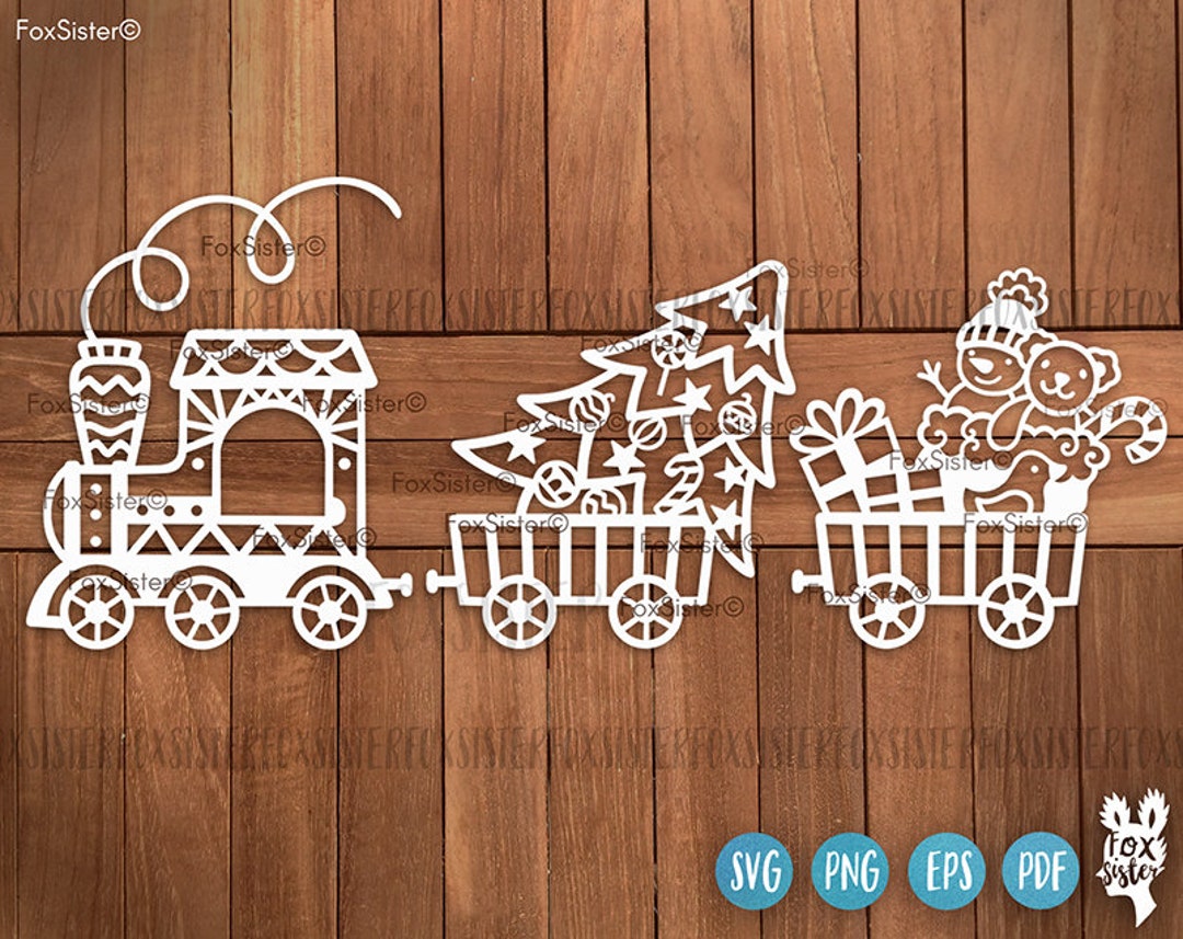Train Set Svg Bundle, Christmas Toy Svg, Christmas Tree Svg, Cute ...
