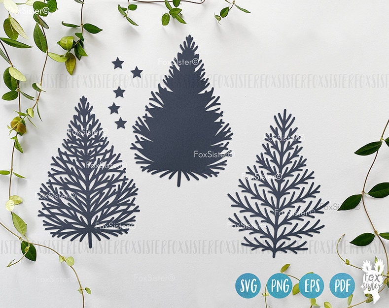 Christmas Tree Svg for Cricut and Silhouette Christmas Svg - Etsy