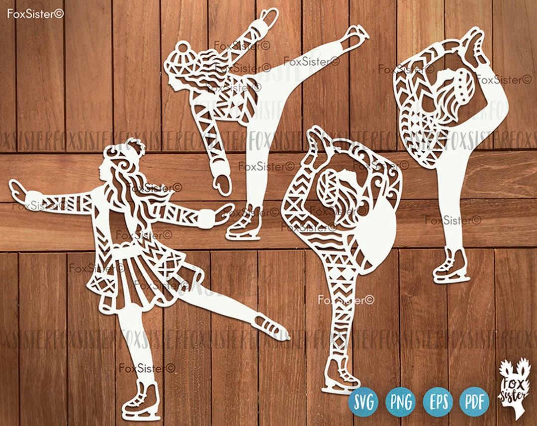 Ice Skating Svg Cut File, Ice Skating Clipart, Ice Skating Vector ...