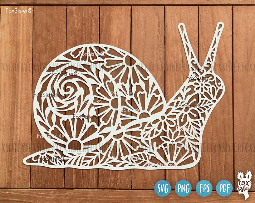 Snail svg for Cricut and Silhouette Animal Svg FoxSister | Etsy
