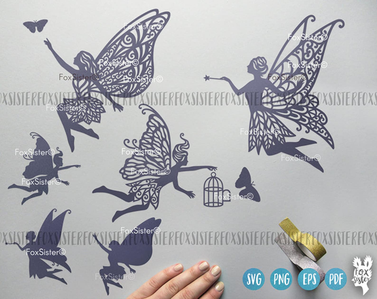 Fairy Svg Bundle for Cricut and Silhouette Fairy Clipart | Etsy