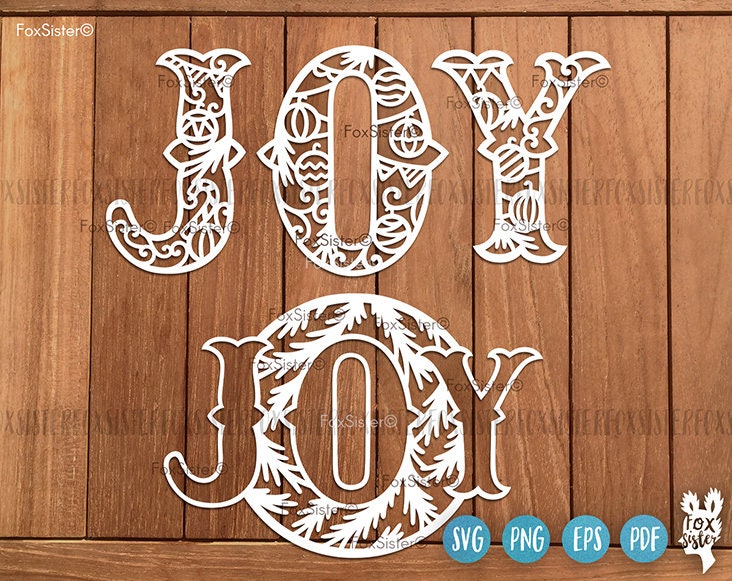 Christmas Joy Svg Design Joy Svg Christmas Svg Files Joy Cut | Etsy