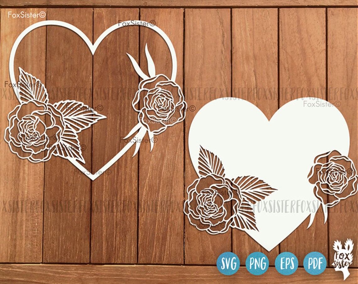 Floral Hearts Svg Heart Frames Svg Frame Svg Heart Svg - Etsy Australia