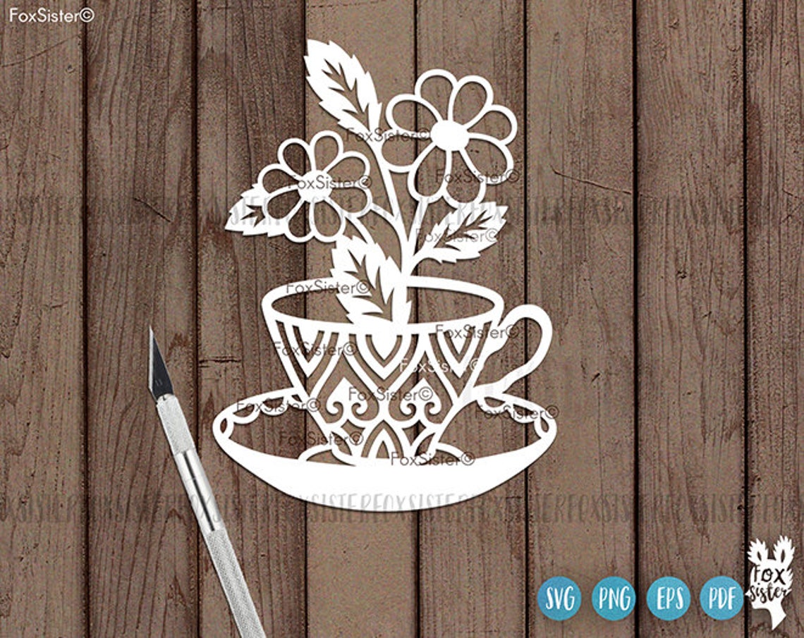 Coffee Tea Svg Cup Svg Bundle Tea Pot Clipart Cut Files | Etsy