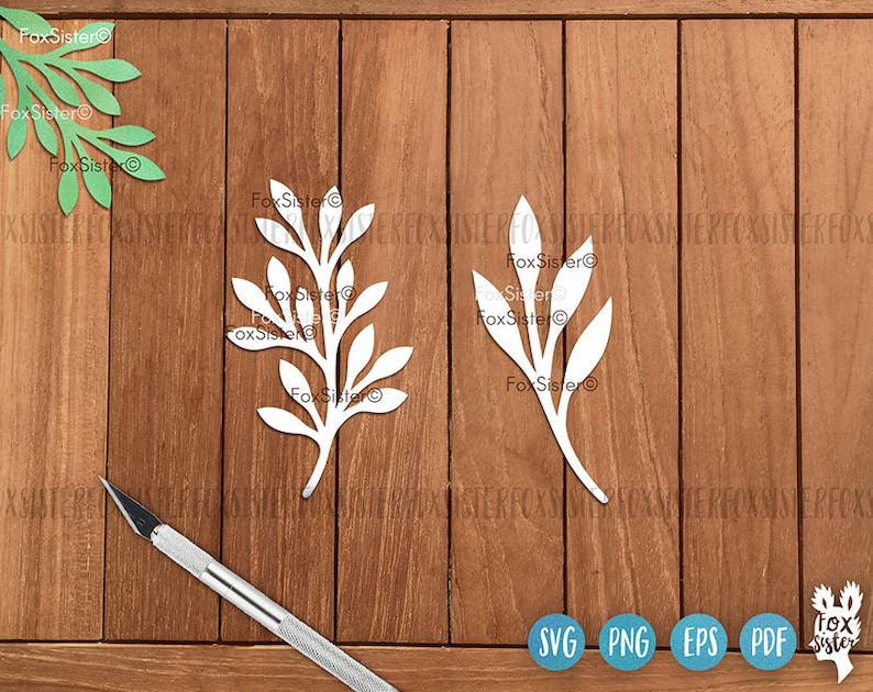 Leaves Svg Bundle Leaf Svg File 8 Designs SET 3 Branch Svg | Etsy