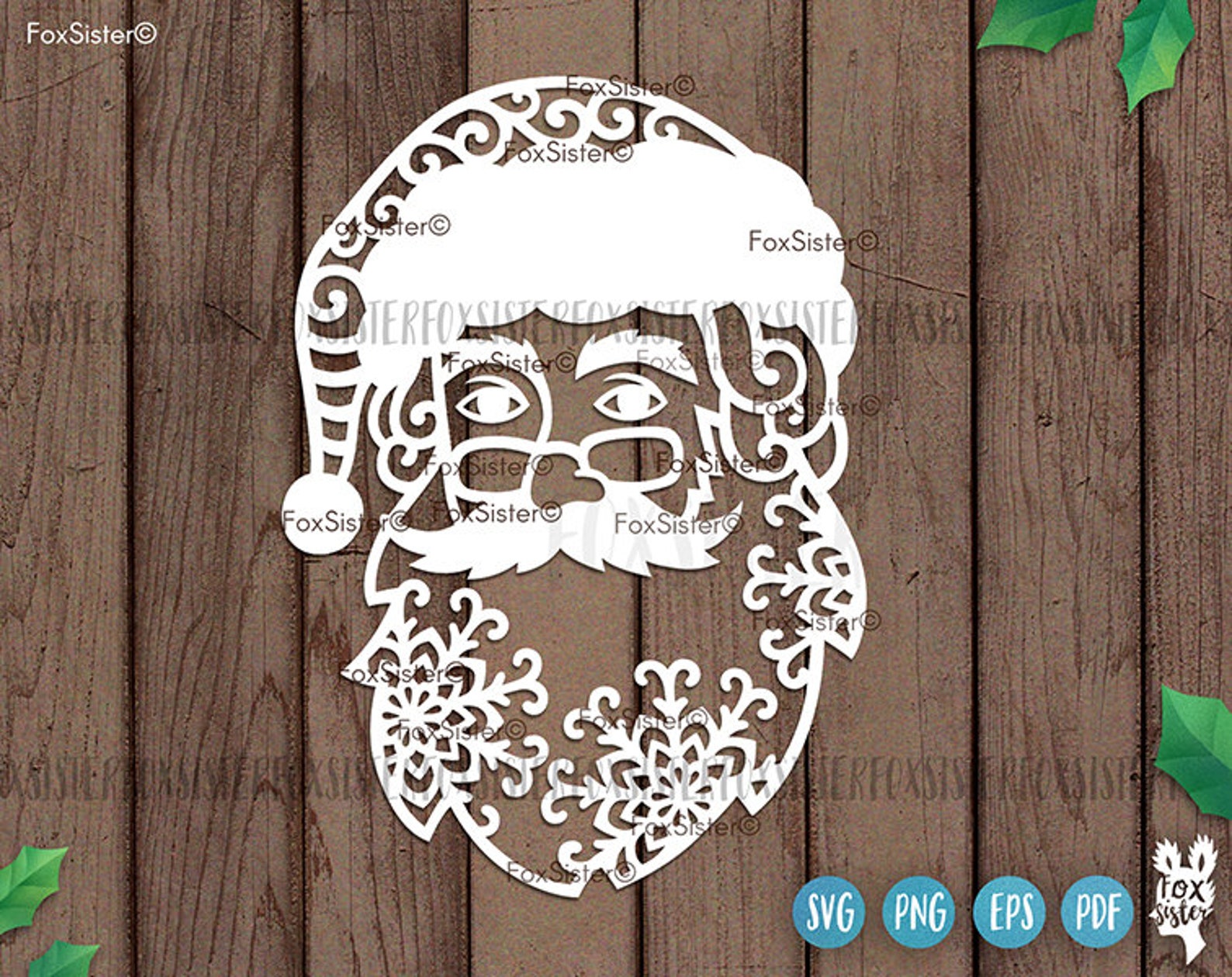 Santa Svg Files Santa Claus Clipart Christmas Svg Files - Etsy