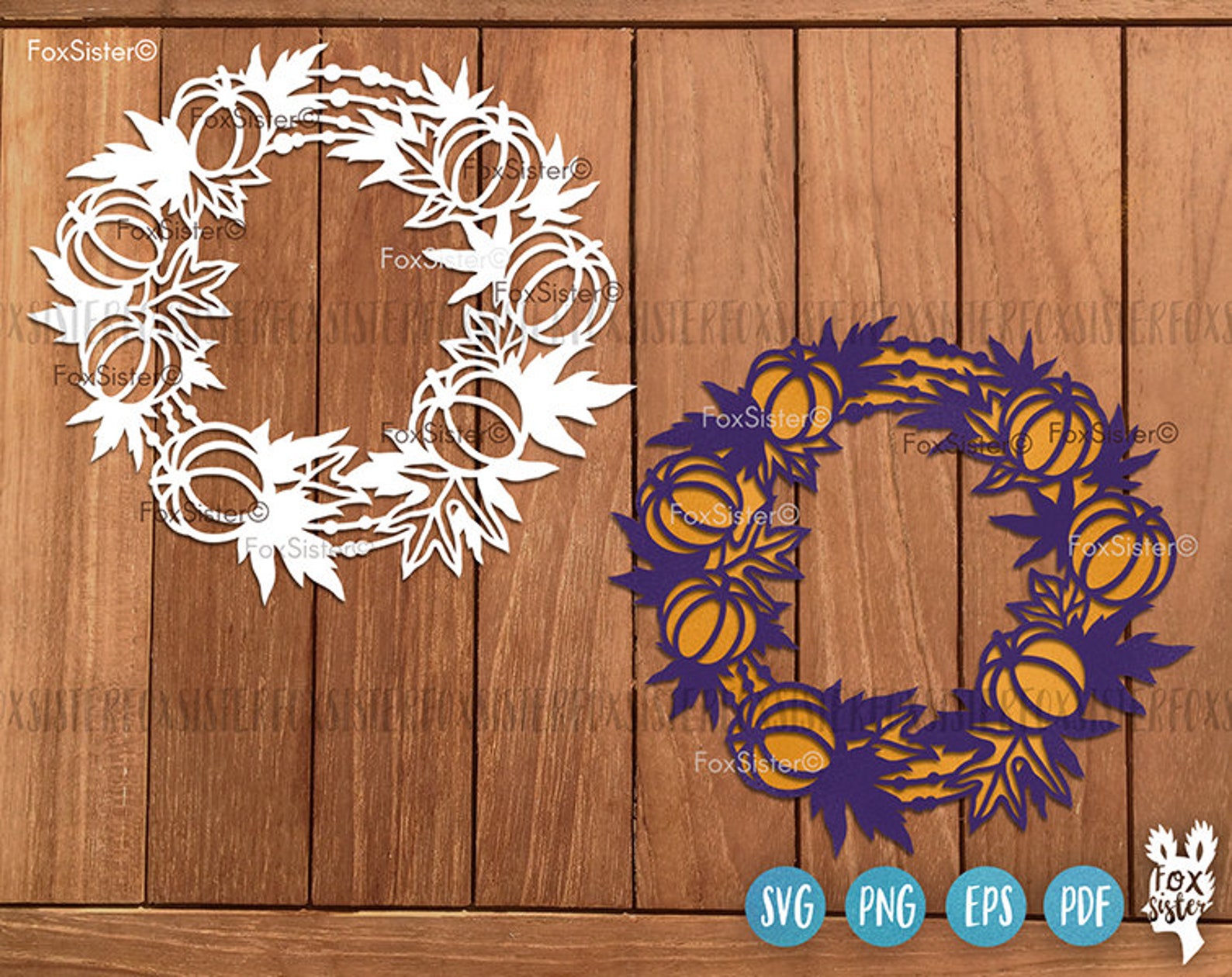 Fall Wreath Svg Cut File Pumpkin Svg Halloween Wreath Svg - Etsy UK