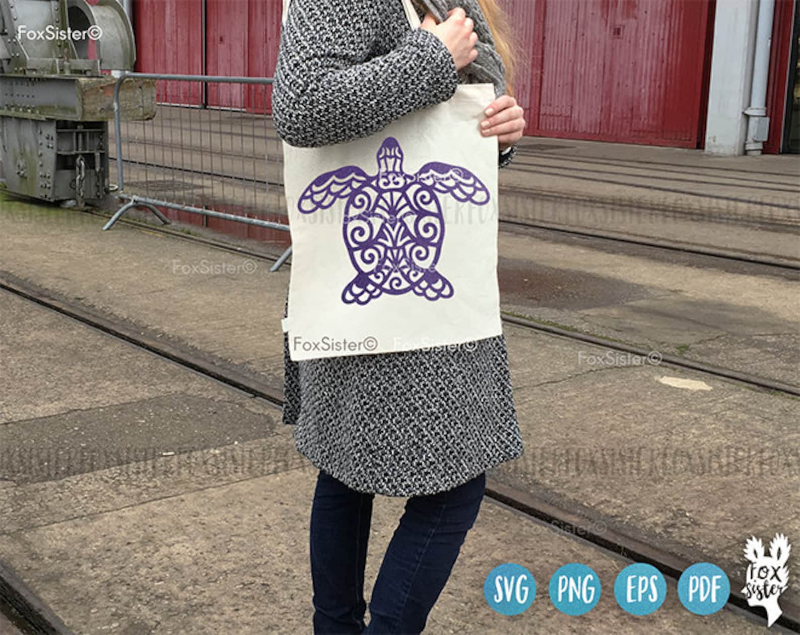 Turtle Mandala Svg Boho Jellyfish Svg Vector Fish Svg Sea | Etsy