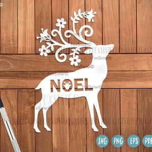 Svg Reindeer Deer Svg Cut File Clipart Christmas Deer - Etsy UK