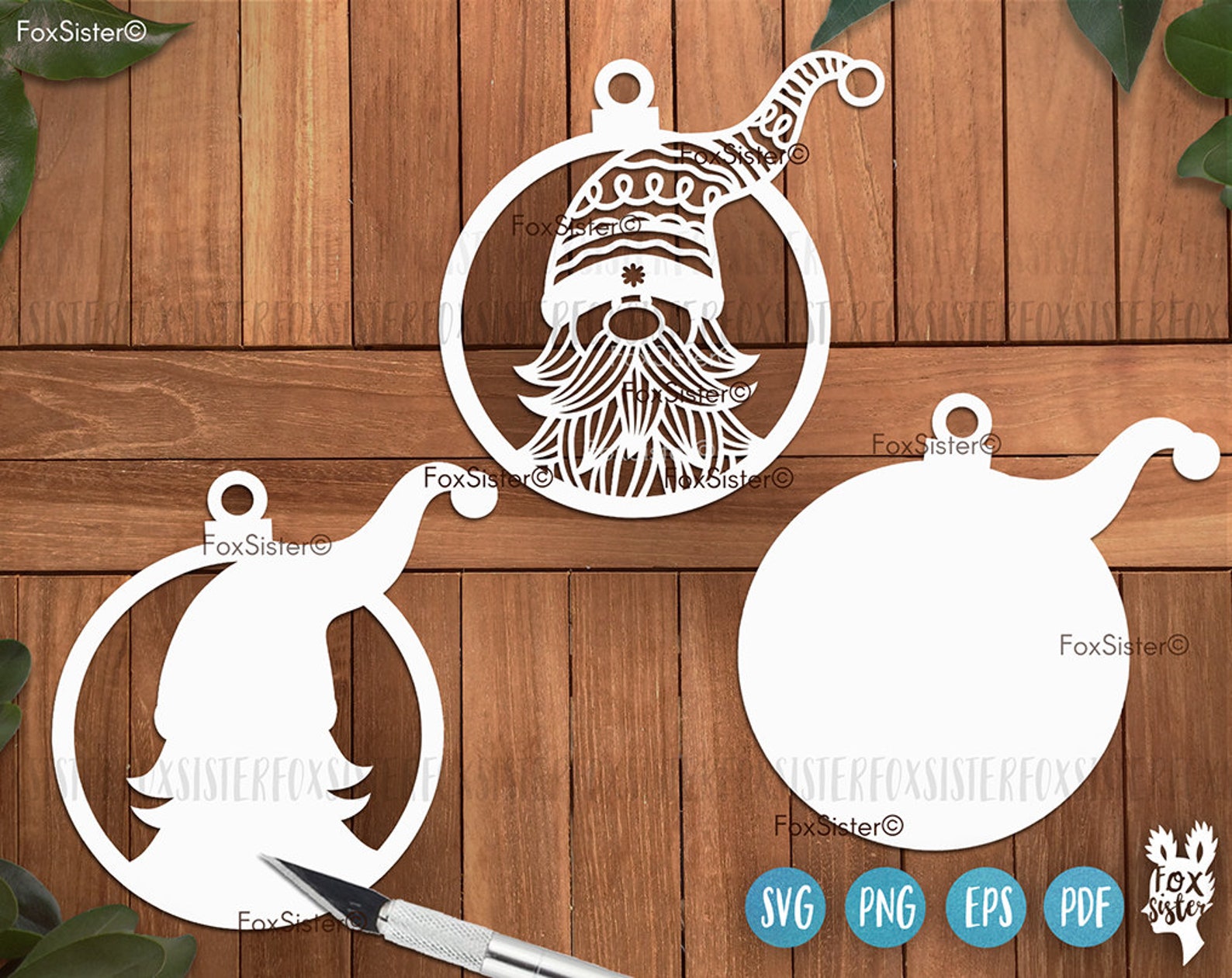 Christmas Bauble Svg Cut File Bundle for Cricut and - Etsy