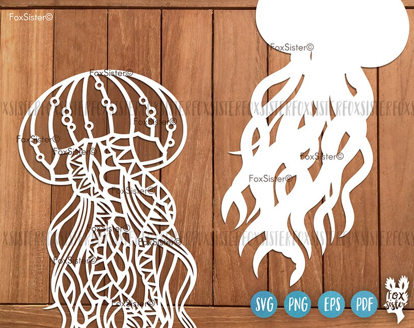 Jellyfish Svg Design for Cricut and Silhouette, Jellyfish Svg Files ...