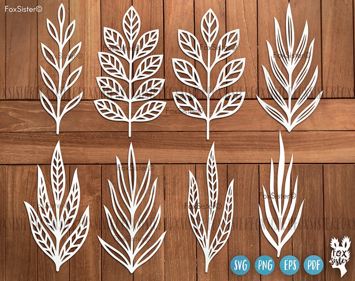 Leaves Svg Bundle, Leaf Svg, Leaves Cutting Svg, Wreath Elements Svg ...