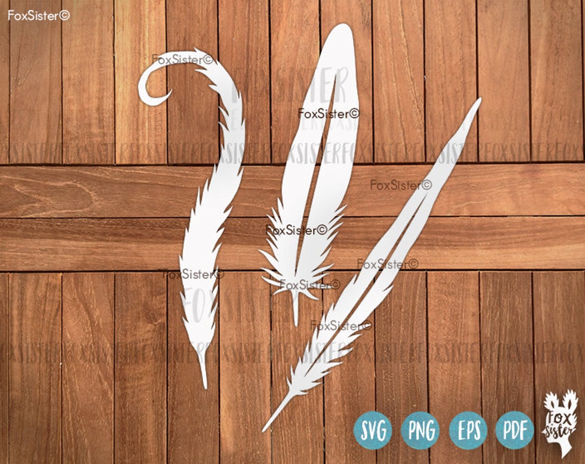 34 Feathers SVG Bundle! Cut File Templates | Feather | Feather Vector ...