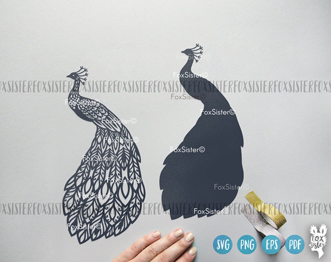 Peacock Svg Vector Detailed Cutting File Design Peacock - Etsy Australia