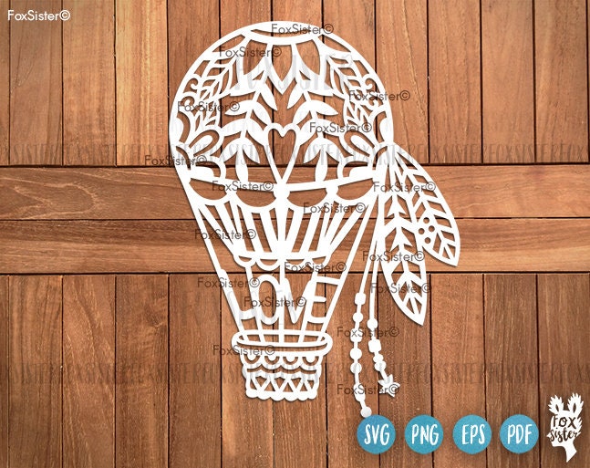 Air Balloon Svg Air Balloon Cut File Air Balloon Clipart | Etsy