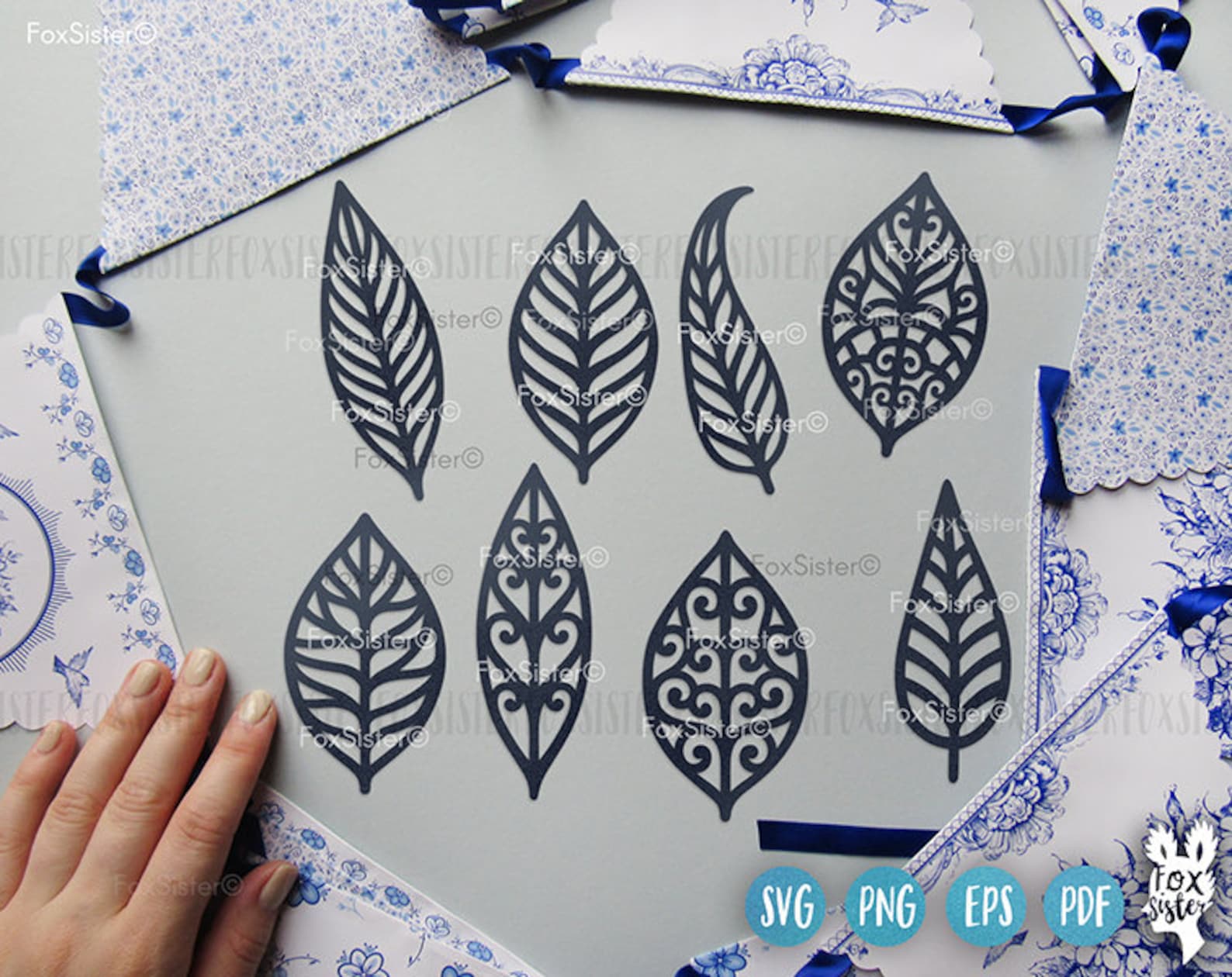 Leaves Svg Bundle SET 4, Leaf Svg 8 Designs, Leaves Cut File Wreath ...