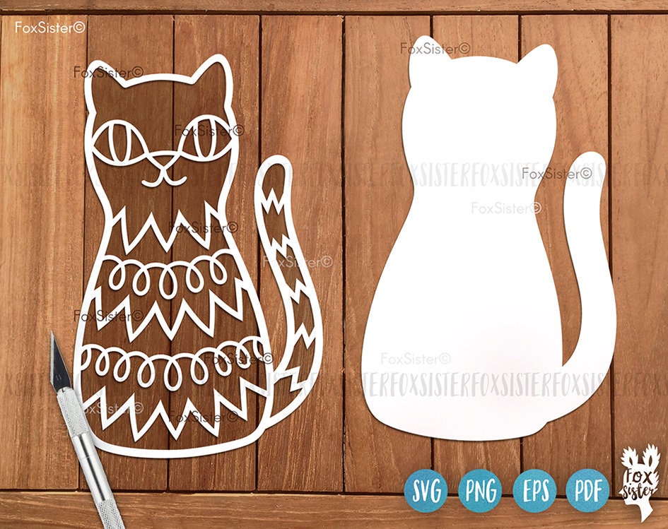 Cat Svg for Cricut and Silhouette Cats Svg Pets Svg - Etsy