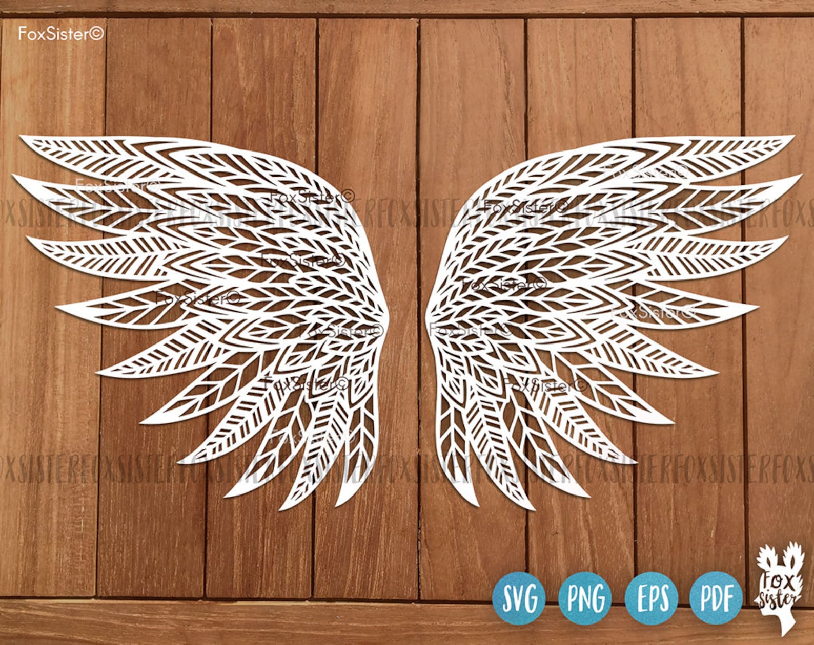 Wings Svg Design for Cricut and Silhouette Angel Wings Svg | Etsy