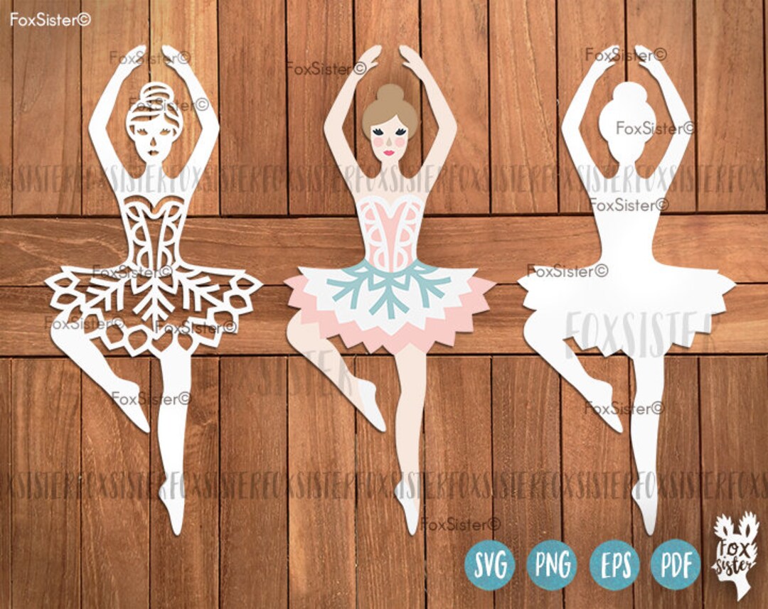 Ballet Dancer Ballerina Svg Cut Files, Ballet Svg Cut File, Ballerina ...