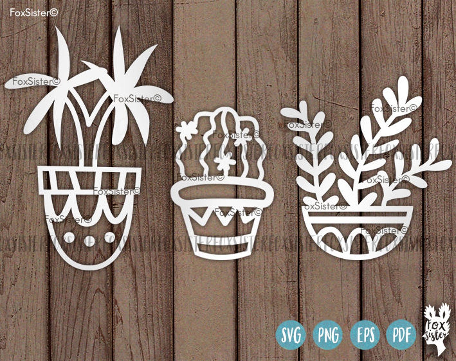 12 Cactus Svg Files Succulent Svg Succulents Svg Svg | Etsy