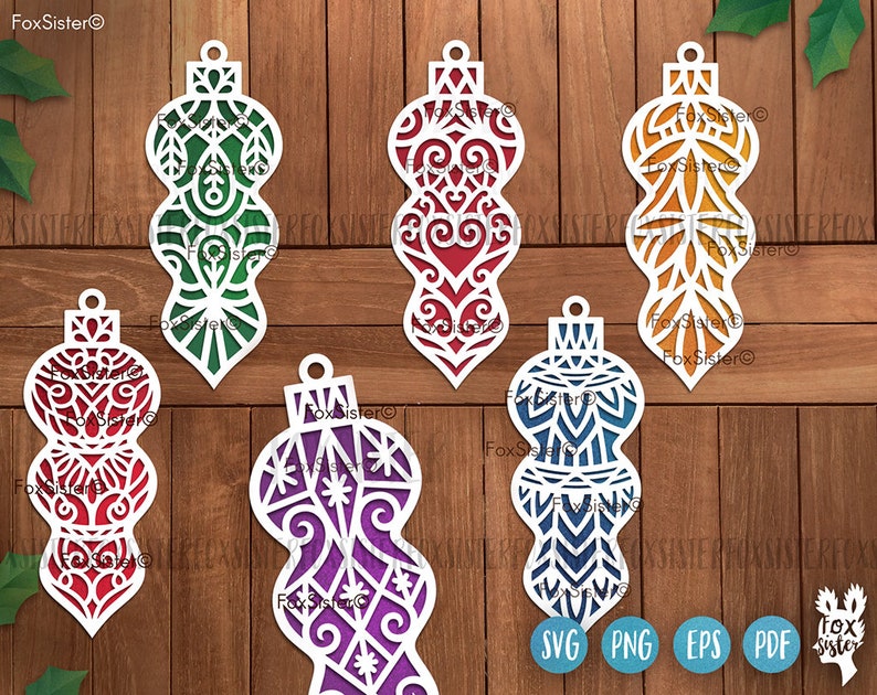 Christmas Bauble Svg Bundle Designs for Cricut and Silhouette - Etsy