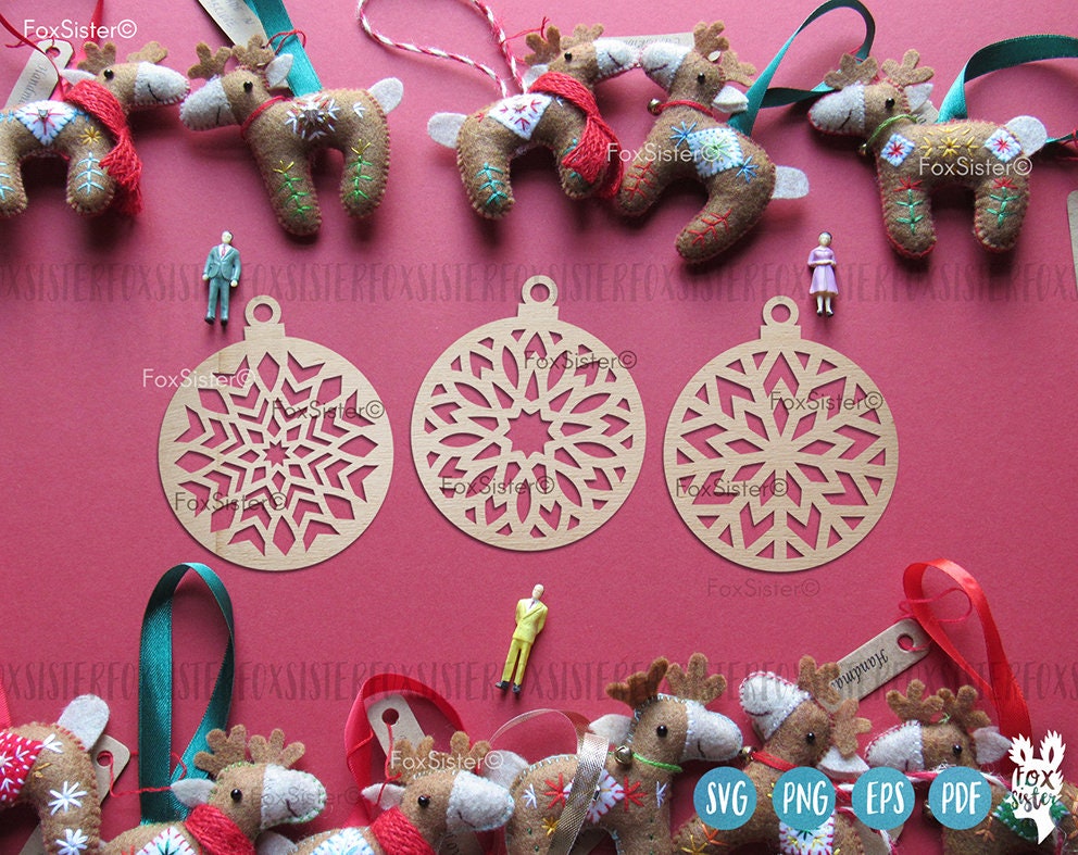 Christmas baubles SVG Bundle SET 16 Christmas svg bundle | Etsy