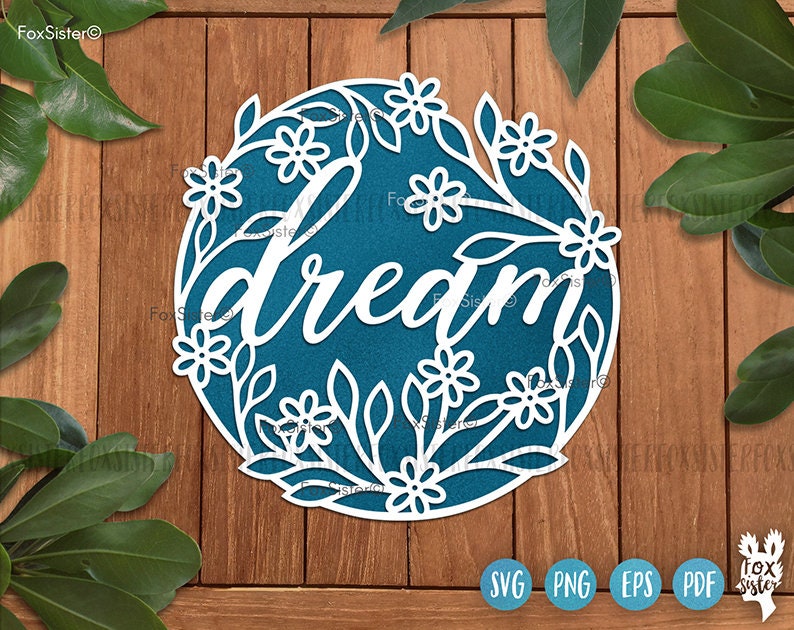 Dream Svg Cutting File for Cricut and Silhouette Dream Cut | Etsy