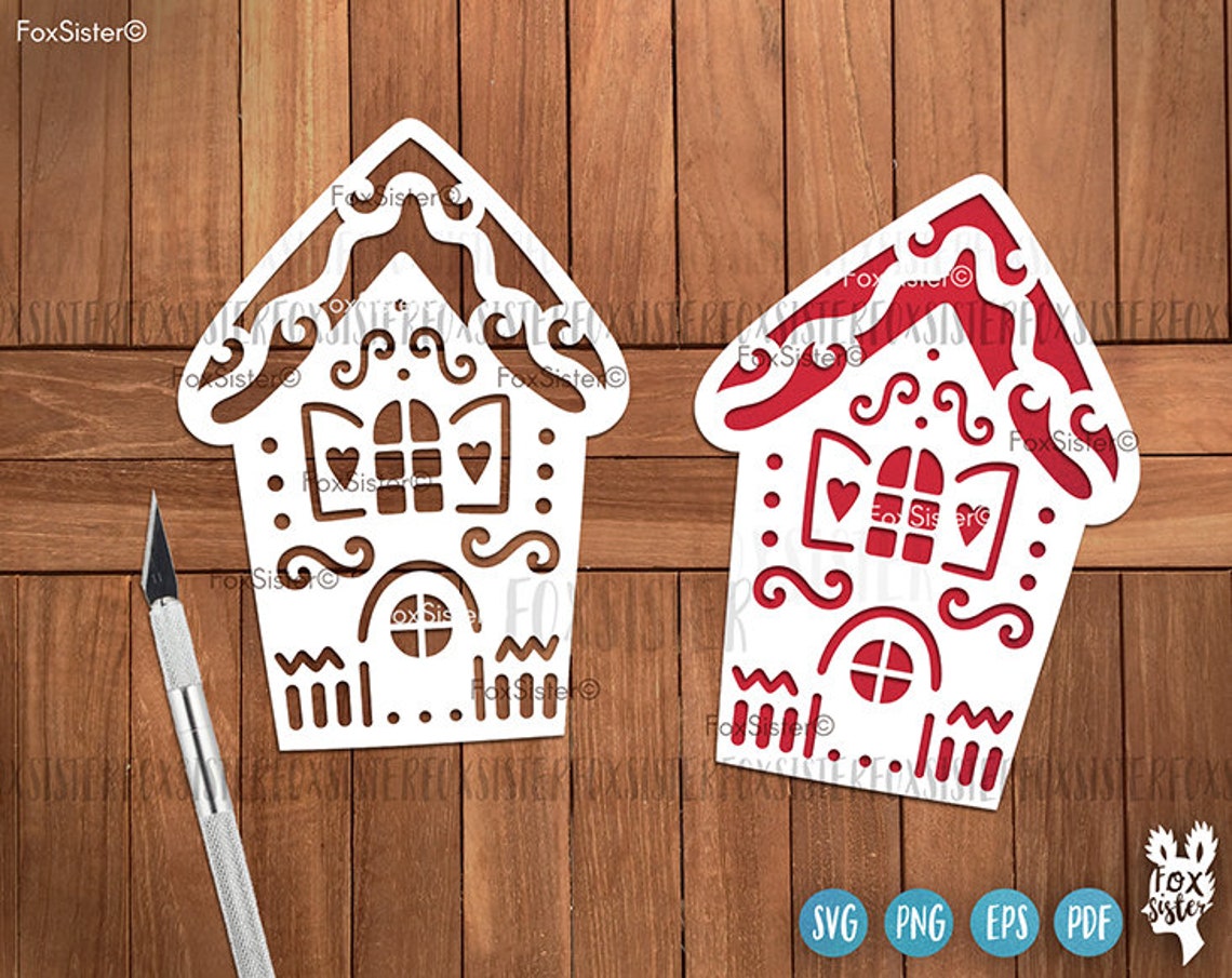 Gingerbread House Svg Bundle Christmas Village Svg House svg | Etsy