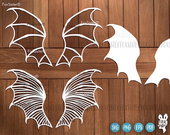 Dragon Wings Svg Design for Cricut and Silhouette Bat Wings - Etsy UK