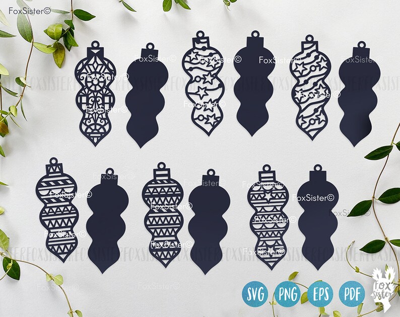 Christmas Bauble Svg Bundle Designs for Cricut and Silhouette ...