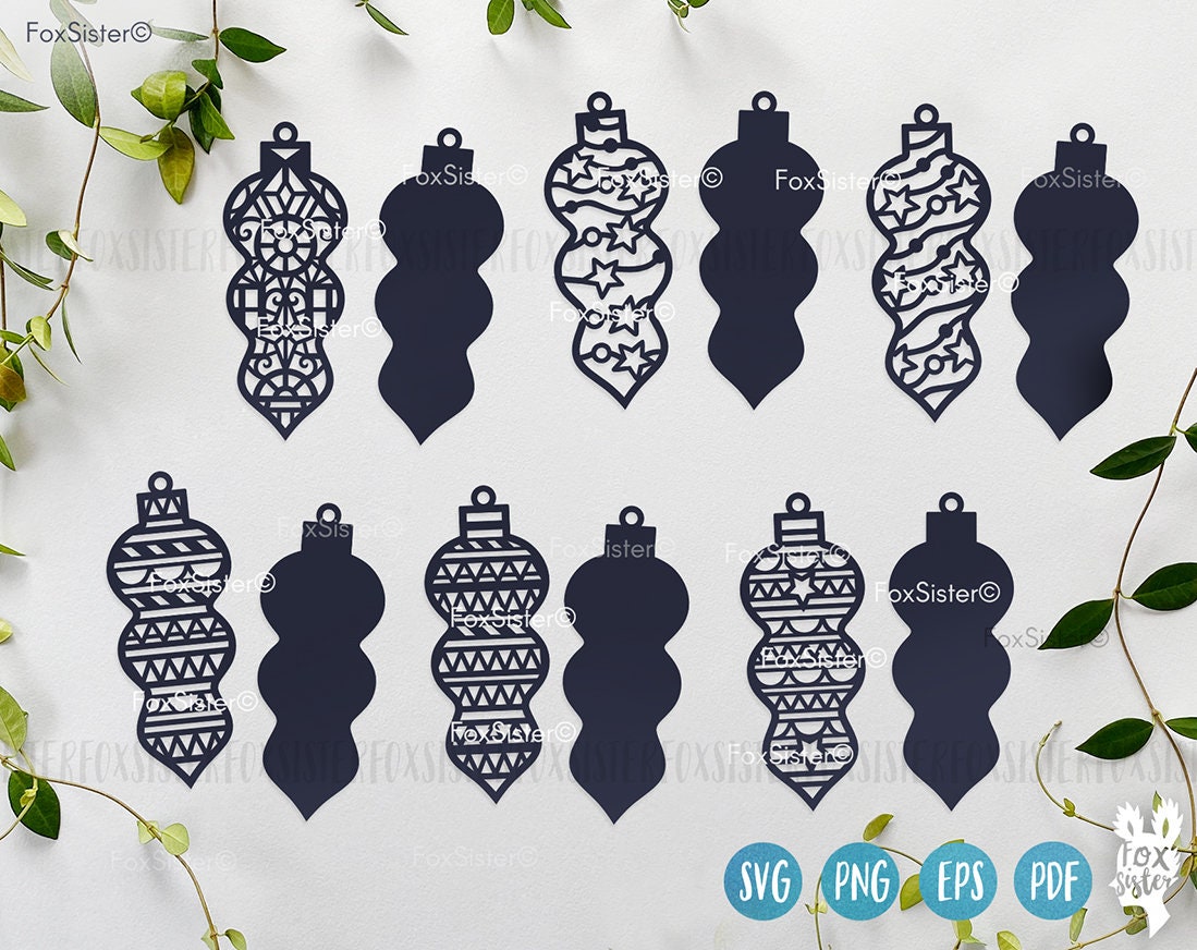Christmas Bauble Svg Bundle Designs for Cricut and Silhouette - Etsy UK