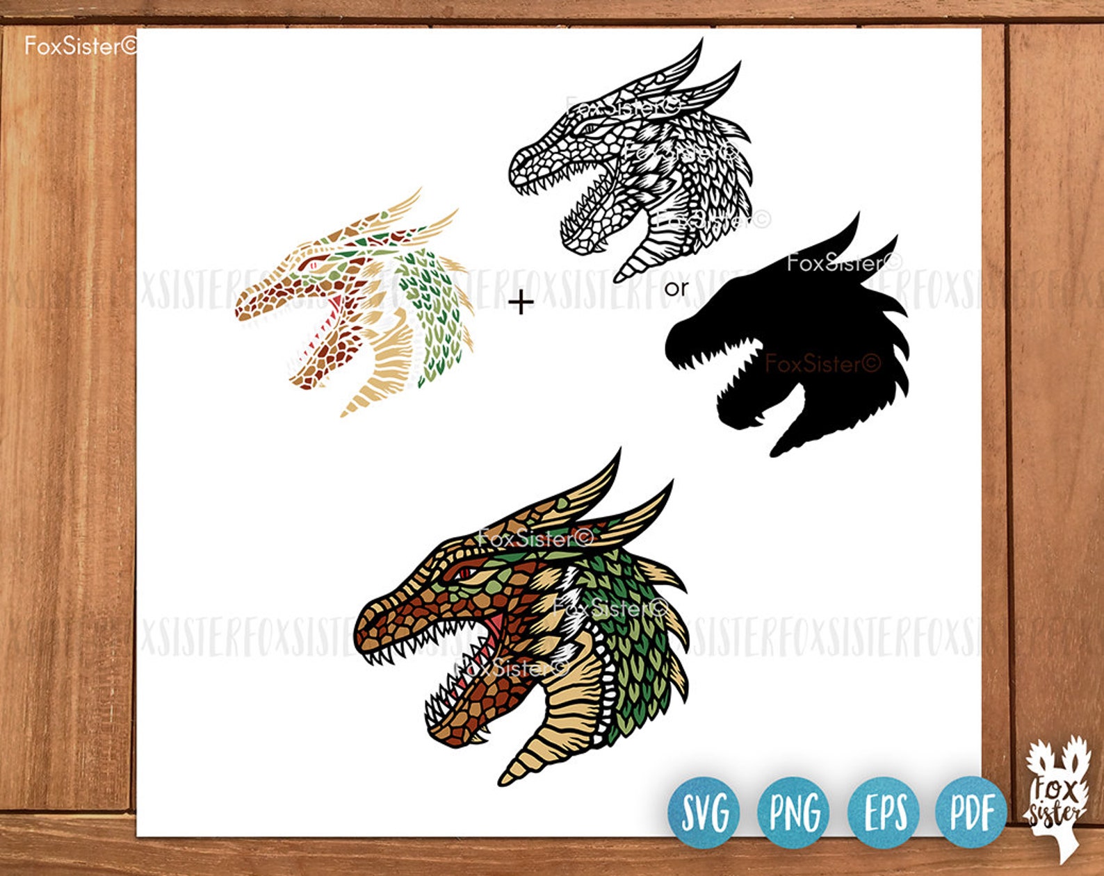 Dragon Svg Design for Cricut and Silhouette Dragon Printable - Etsy