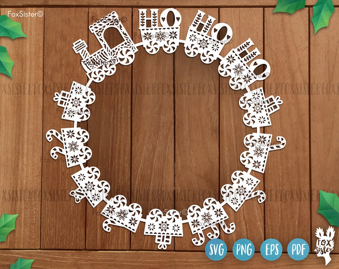 Christmas Train Frame Svg Designs for Cricut and Silhouette, Christmas ...