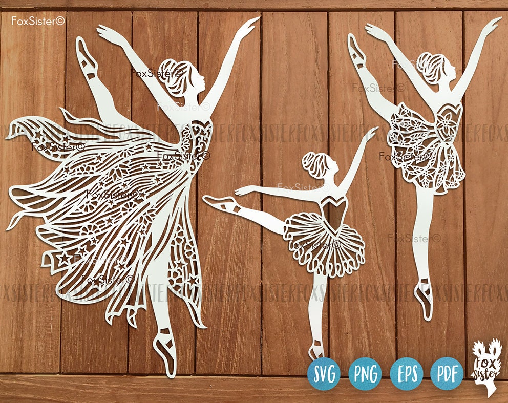 Ballerina Svg Designs for Cricut and Silhouette Ballet Svg | Etsy