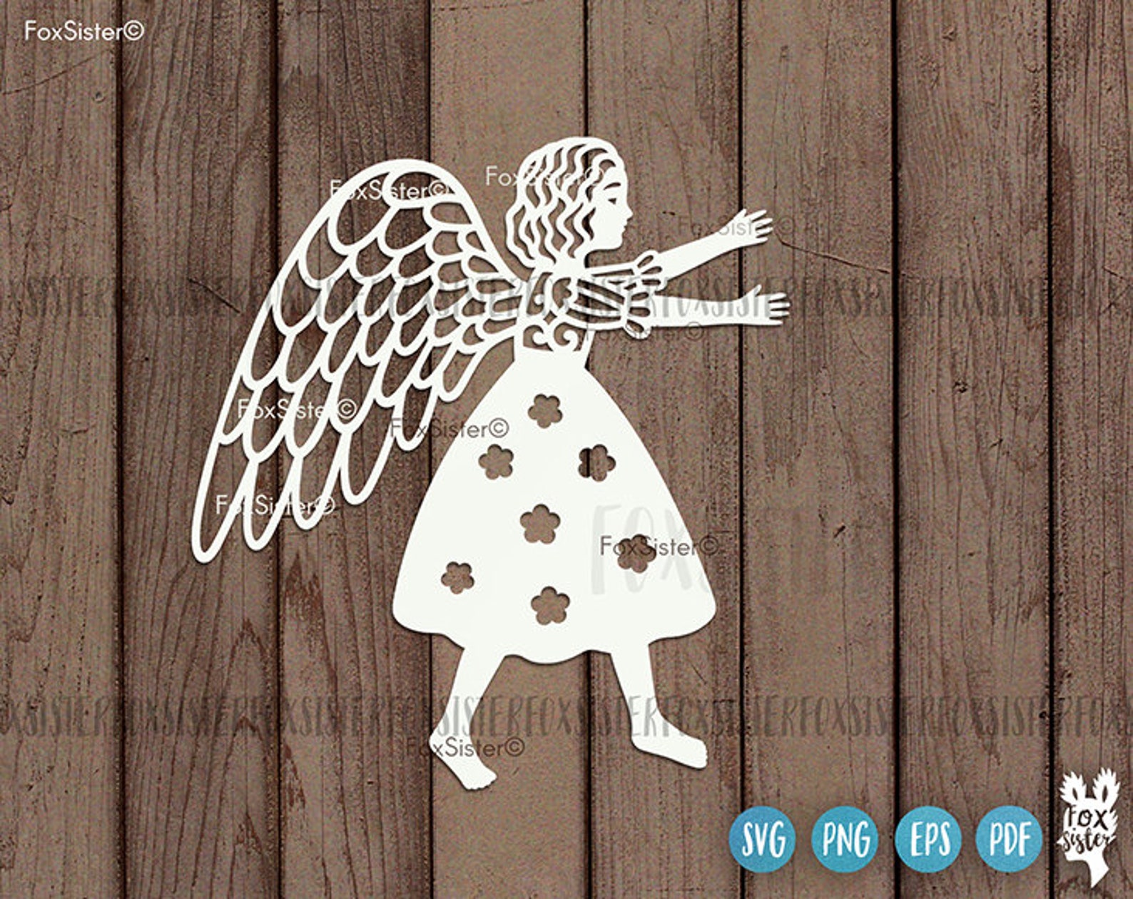 Angel Svg Cut File Angel Clipart Christmas Svg Christmas | Etsy