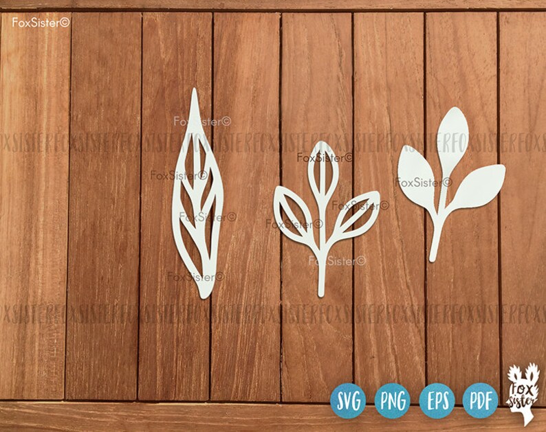 Leaves Svg SET 1 Leaf Svg File 8 Leaf Designs Leaves | Etsy