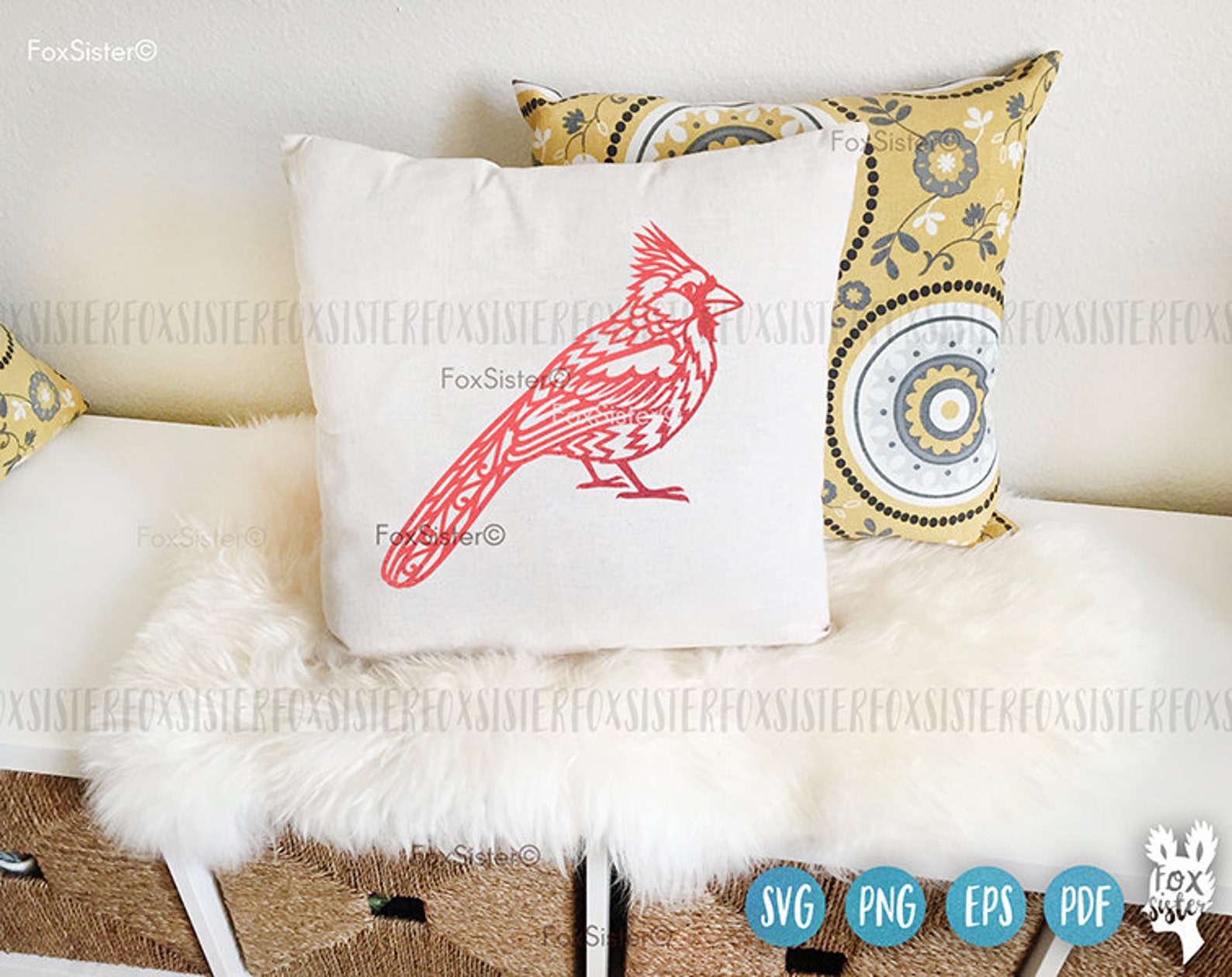 Cardinal Bird Svg Cut File Cardinal Vector Silhouette | Etsy