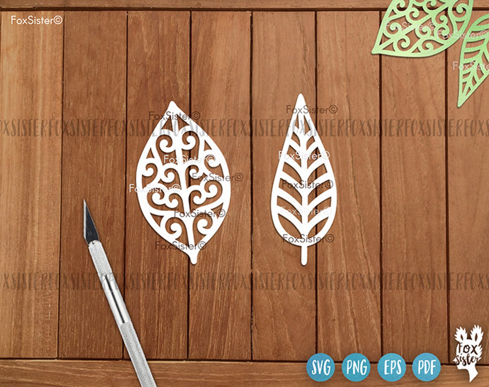 Leaves Svg Bundle SET 4 Leaf Svg 8 Designs Leaves Cut File | Etsy
