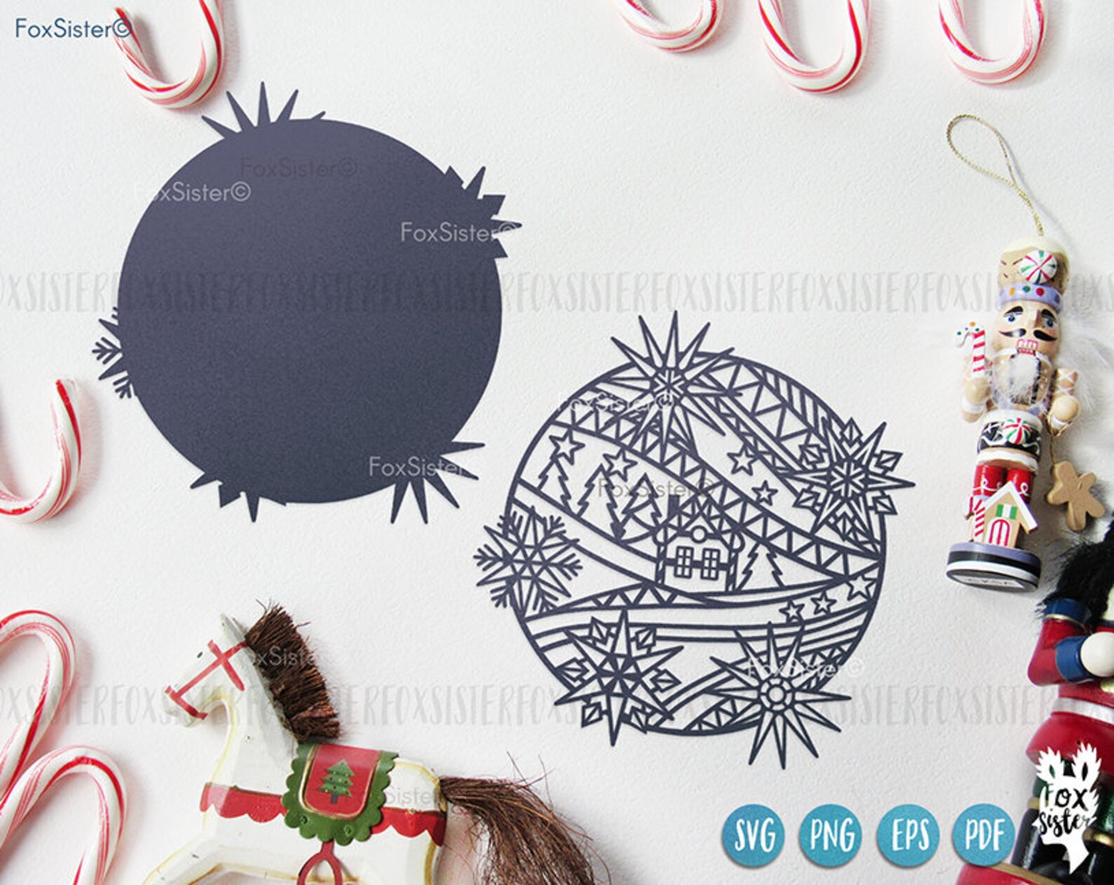 Winter House Svg for Cricut and Silhouette Christmas Svg | Etsy UK