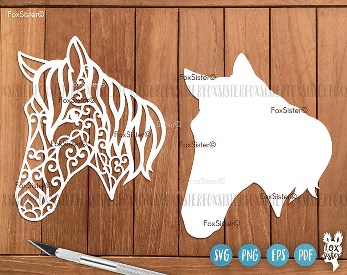 Mandala Horse Svg Cut File Horse Head Svg Horse Svg Farm | Etsy
