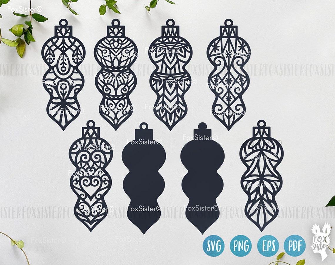 Christmas Bauble Svg Bundle Designs for Cricut and Silhouette - Etsy