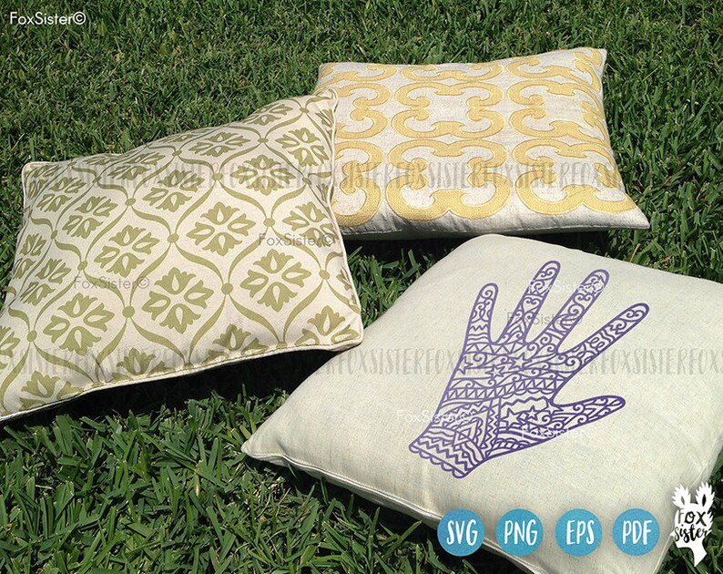 Mandala Hand Svg for Cricut and Silhouette, Inspire Svg, Hippie Svg ...