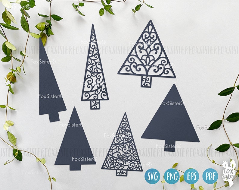Christmas Tree Svg Bundle for Cricut and Silhouette Christmas - Etsy