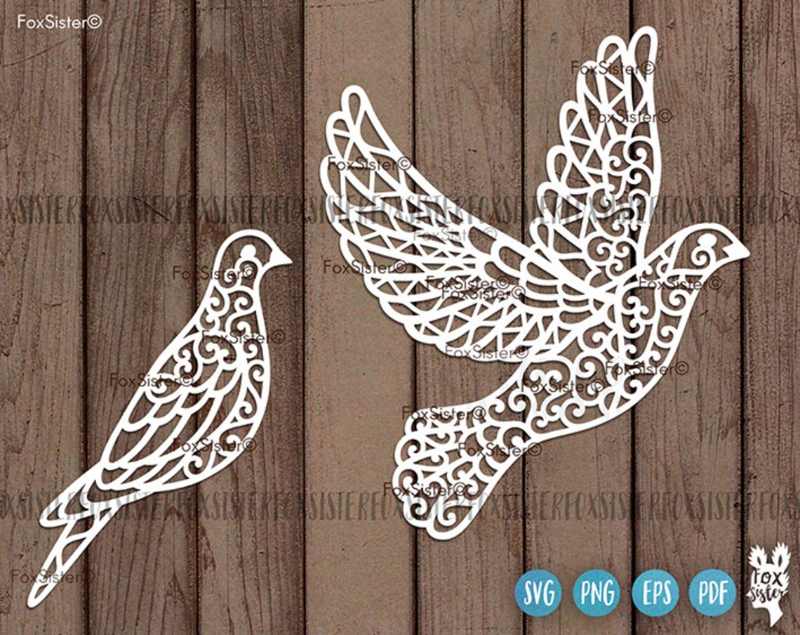 Dove Svg, Bird Svg Files, Birds Cut File, Birds Clipart, Birds SVG ...