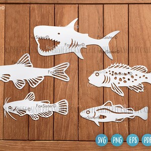 Fish Big Svg Bundle Gold Fish Clipart Template Whale Svg | Etsy